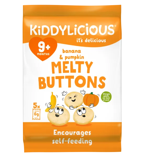 Melty Buttons Banana & Pumpkin | Kiddylicious
